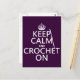 Keep Calm and Crochet On Postcard | Zazzle