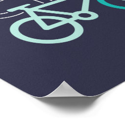 Keep Calm and Cycle On Funny Cycling for Cyclist Poster | Zazzle