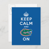 Keep Calm and Gator On Postcard | Zazzle