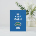 Keep Calm and Gator On Postcard | Zazzle
