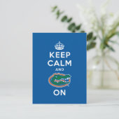 Keep Calm and Gator On Postcard | Zazzle