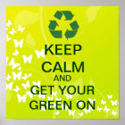 Keep It Green Save Earth Environment Art Custom Poster | Zazzle.com
