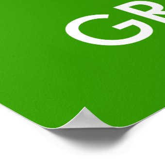 Keep calm and go green poster | Customizable | Zazzle