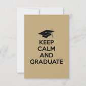 "Keep Calm and Graduate" Graduation Announcements | Zazzle