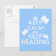 Keep Calm and Keep Reading Postcard | Zazzle