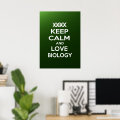 Keep Calm and Love Biology Poster | Zazzle
