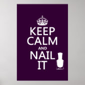 Keep Calm and Nail It (Nail polish) Poster | Zazzle