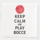 Keep Calm and Play Bocce Paper Dinner Napkins | Zazzle