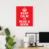 Keep Calm and Read a Book Poster | Zazzle