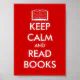 Keep calm and read books poster for book lovers | Zazzle