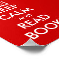 Keep calm and read books poster for book lovers | Zazzle