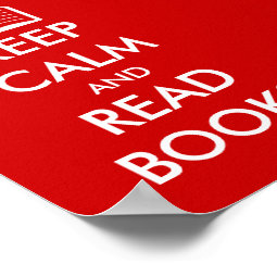 Keep calm and read books poster for book lovers | Zazzle