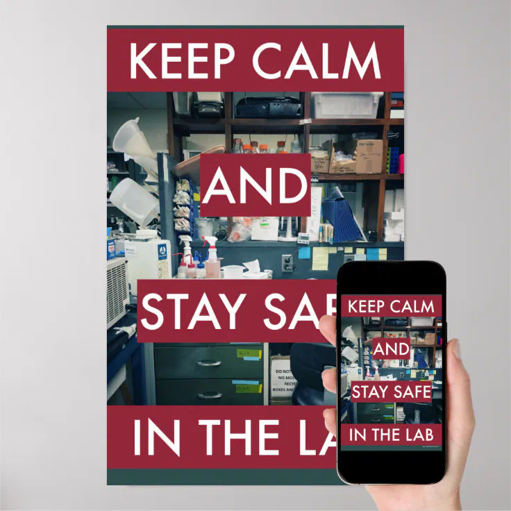 Keep calm and stay safe. Basic safety Poster | Zazzle