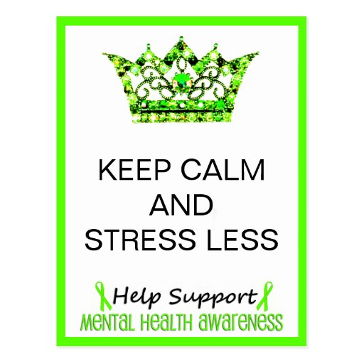 KEEP CALM AND STRESS LESS Postcards | Zazzle