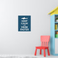 Keep Calm and Swim Faster poster | Zazzle