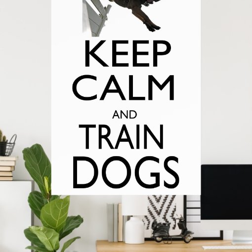 Keep Calm and Train Dogs Poster | Zazzle