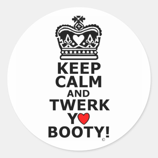 Keep Calm and Twerk Classic Round Sticker | Zazzle.com