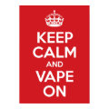 Keep Calm and Vape On Poster Print | Zazzle
