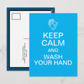 Keep Calm and Wash Your Hand Postcard | Zazzle