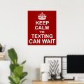 Keep Calm Anti-Texting Poster | Zazzle