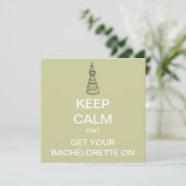 KEEP CALM Bachelorette Party Modern Invitation | Zazzle