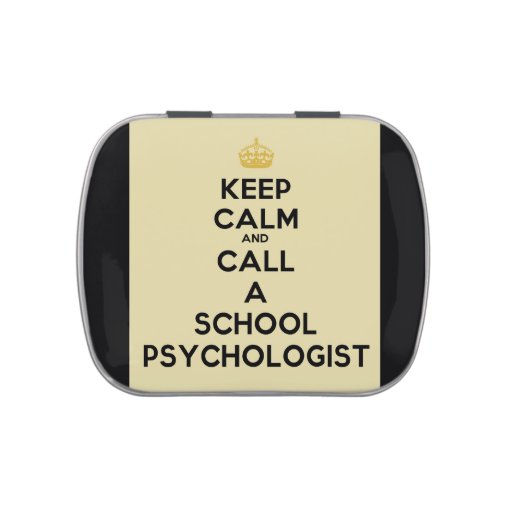 Keep Calm & Call the School Psychologist Candy Tin | Zazzle