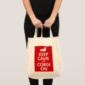 Keep Calm Corgi On Grocery Tote (Pembroke) | Zazzle
