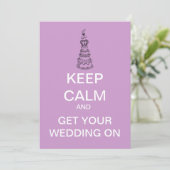 Keep Calm Custom Bridal Party Invitation | Zazzle