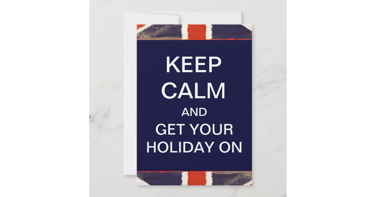KEEP CALM Holiday Party Invitations | Zazzle