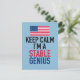 Keep Calm I'm a Stable Genius Funny Trump Postcard | Zazzle