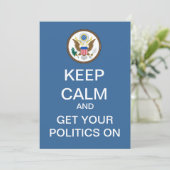 KEEP CALM Political Debate Party Invitation | Zazzle