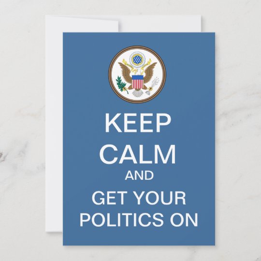 KEEP CALM Political Debate Party Invitation | Zazzle.com