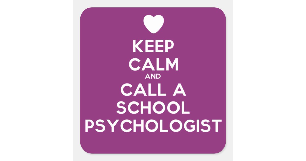 Keep Calm Stickers for the School Psychologist | Zazzle