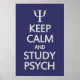Keep Calm & Study Psych custom poster | Zazzle