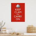 KEEP CLAM poster | Zazzle
