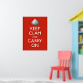 KEEP CLAM poster | Zazzle