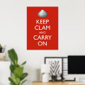 KEEP CLAM poster | Zazzle