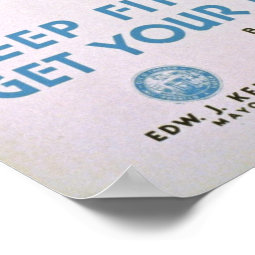 Keep Fit Vintage Poster | Zazzle