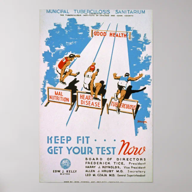 Keep Fit Vintage Poster | Zazzle