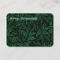 Keep Growing Business Card | Zazzle