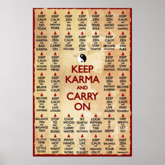 Karma Posters, Karma Prints, Art Prints, & Poster Designs | Zazzle