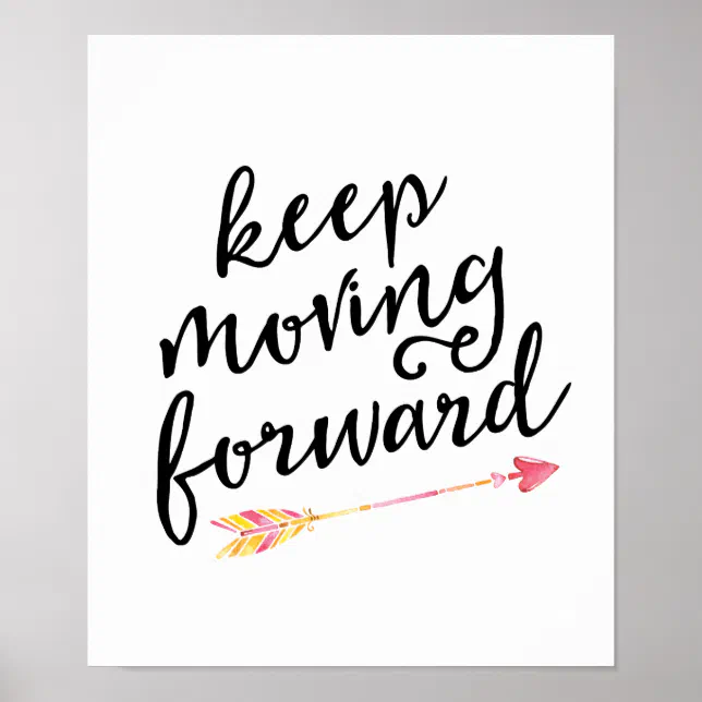 Keep moving forward kids poster print | Zazzle