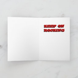 Keep on Rocking Metal Birthday Card | Zazzle