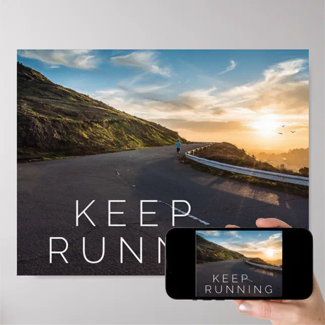 Keep Running - Motivational Poster | Zazzle