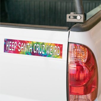 Keep Santa Cruz Weird Bumper Sticker | Zazzle