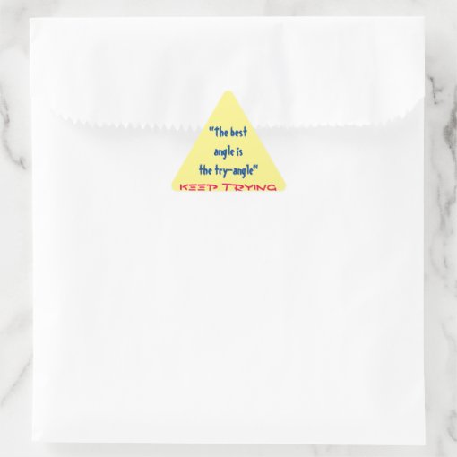 Keep Trying Teacher Stickers | Zazzle