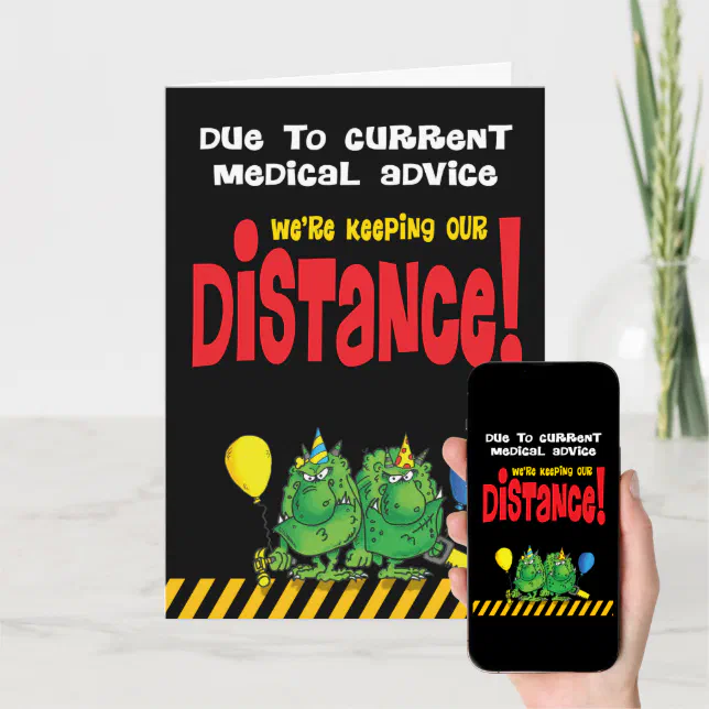 keep your Distance Card | Zazzle
