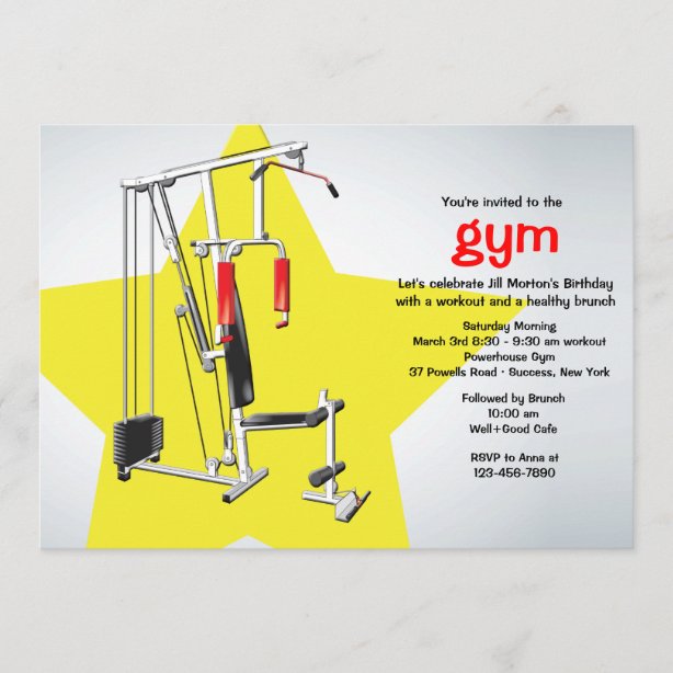 Workout Invitations | Zazzle