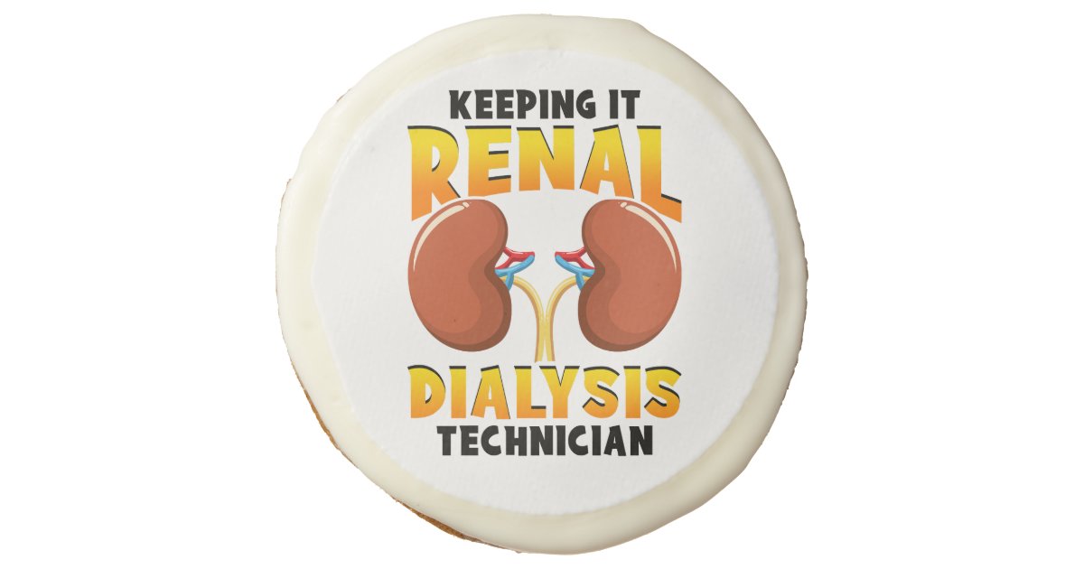 Keeping it Renal Dialysis Technician Kidney Group Sugar Cookie | Zazzle