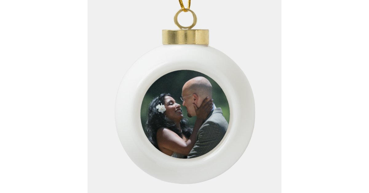 Keepsake personalized digital photo ornament | Zazzle
